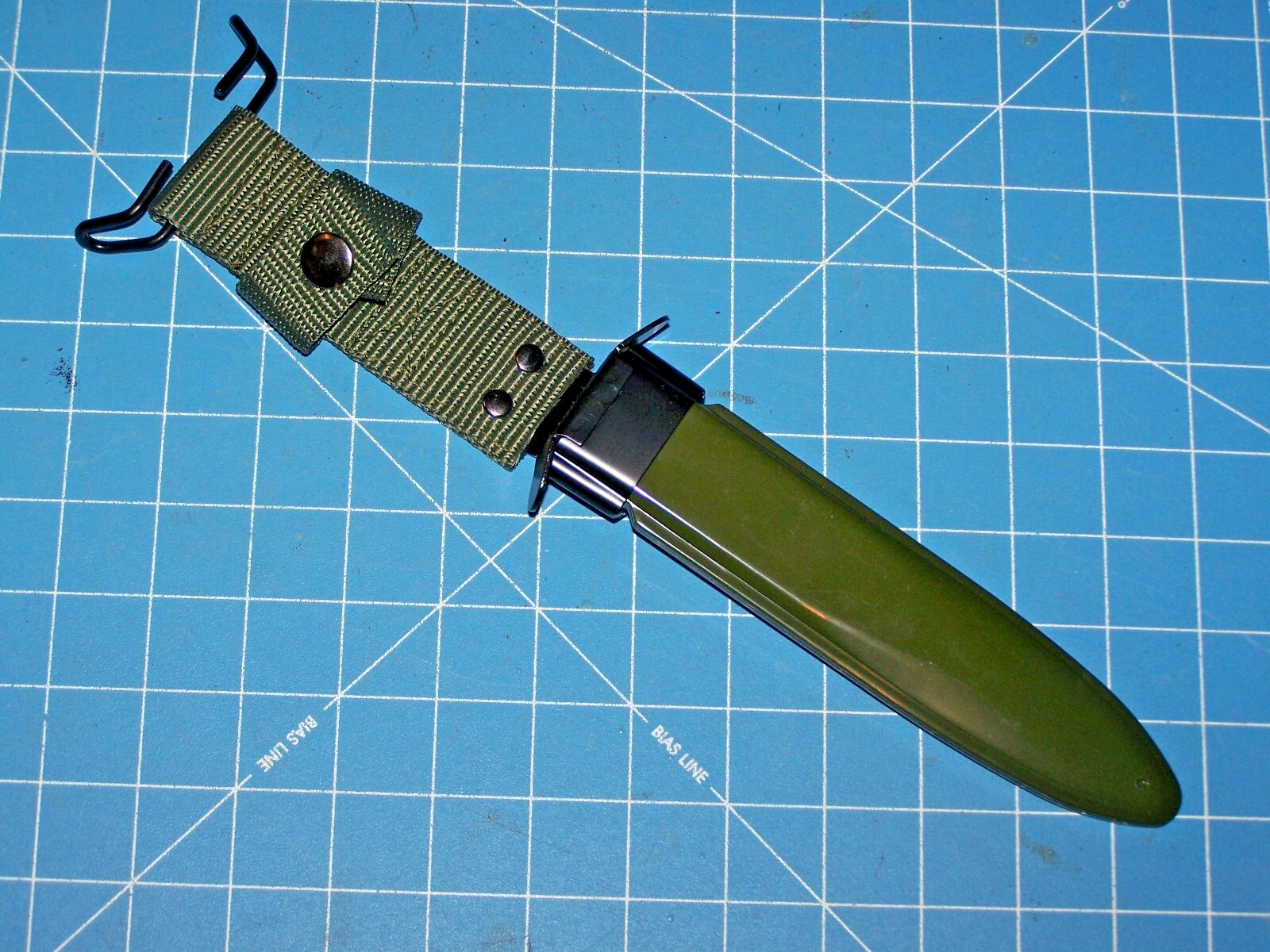 Sheath Scabbard M8 M8A1 Like Military Knife M1946 Hard Sheath Green | eBay