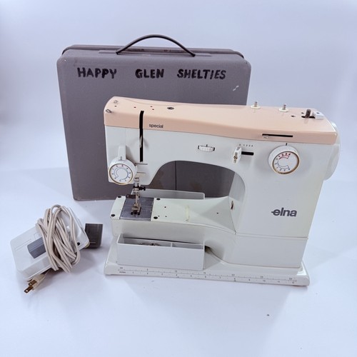 Vintage Elna Special Sewing Machine 31CF305526 with Hard Case ...