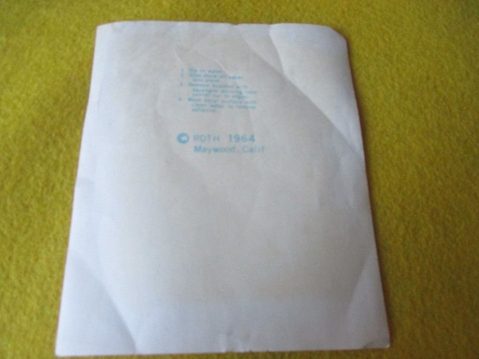 VINTAGE ORIGINAL 1964 CLASSIC ED ROTH "RAT FINK" MAD MODELER WATER ...