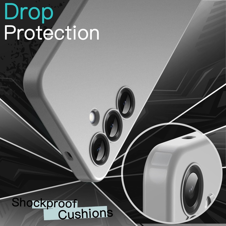 JETech Slim Fit Case for Samsung Galaxy S25 Plus 5G, Plus, Silver ...