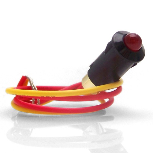 5mm 12V RED LED Plastic Body Indicator Light hot rods KICSWIND2RD ...