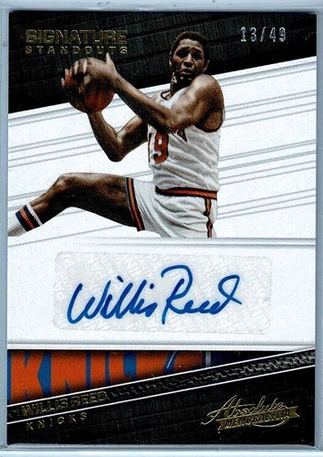 WILLIS REED 2017-18 Panini Absolute Basketball AUTO Card #/49🏀 KNICKS 🏆 ...