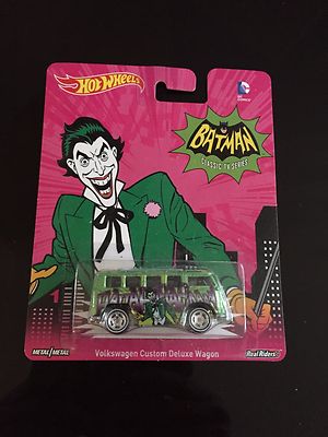 2014 HOT WHEELS DC COMICS CLASSIC BATMAN JOKER VOLKSWAGEN CUSTOM DELUXE ...