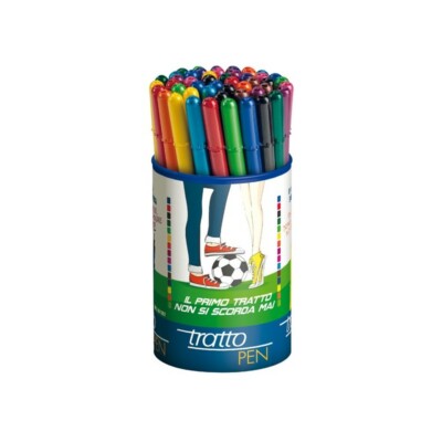 Barattolo 50 Pennarelli TRATTO Pen - colori assortiti | eBay