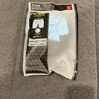 (3) Pack Athletic Works Men’s Flex 9” Inseam Performance Mesh Boxer ...