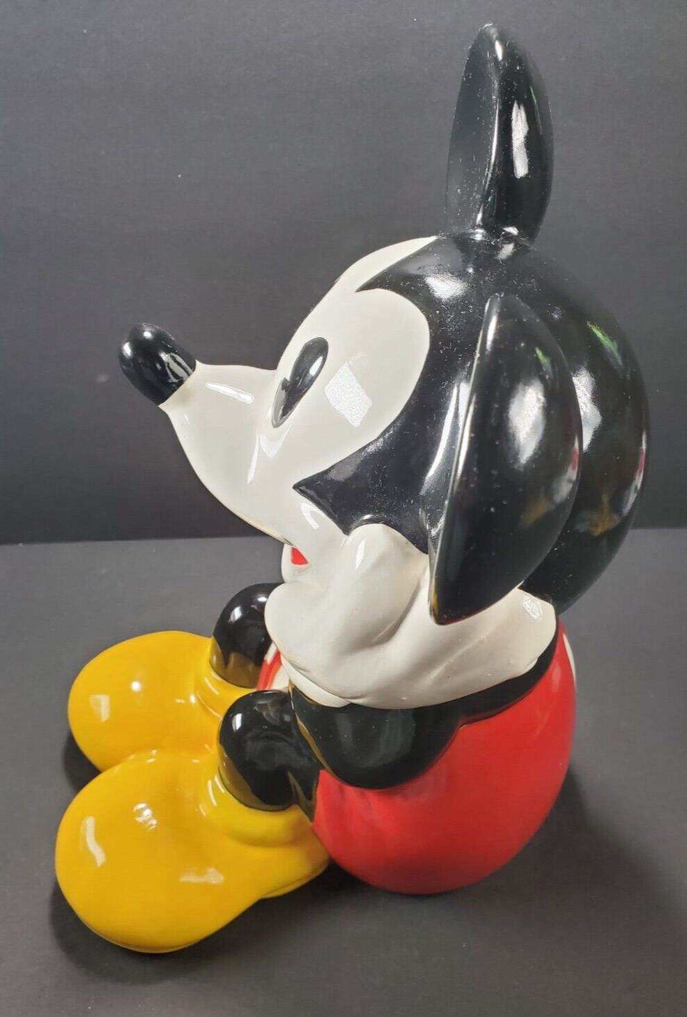 Vintage Disney Mickey Mouse Ceramic Cookie Jar Treasure Craft 12 ...