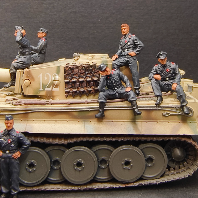 1/72 WWII German tank crew member Resin Soldiers Painted Finished HB03 ...