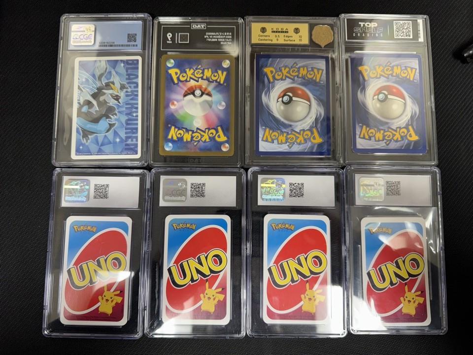 8 Graded Pokemon Card Slab LOT Bulk Slab Graded Card Vintage Modern (3 ...