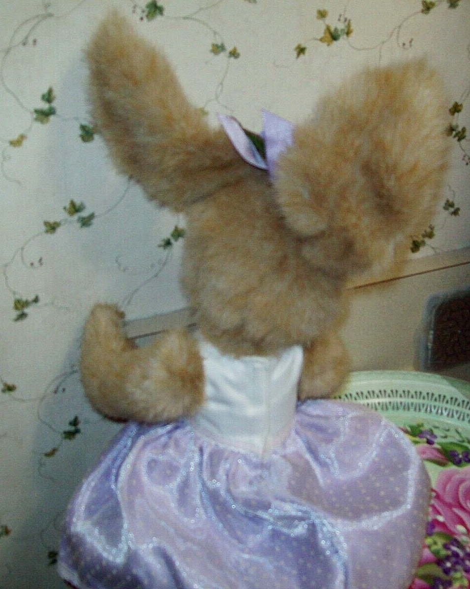 *PRECIOUS PANSY* Bearington 14" Bunny #179947 Easter Collection 2014 ...
