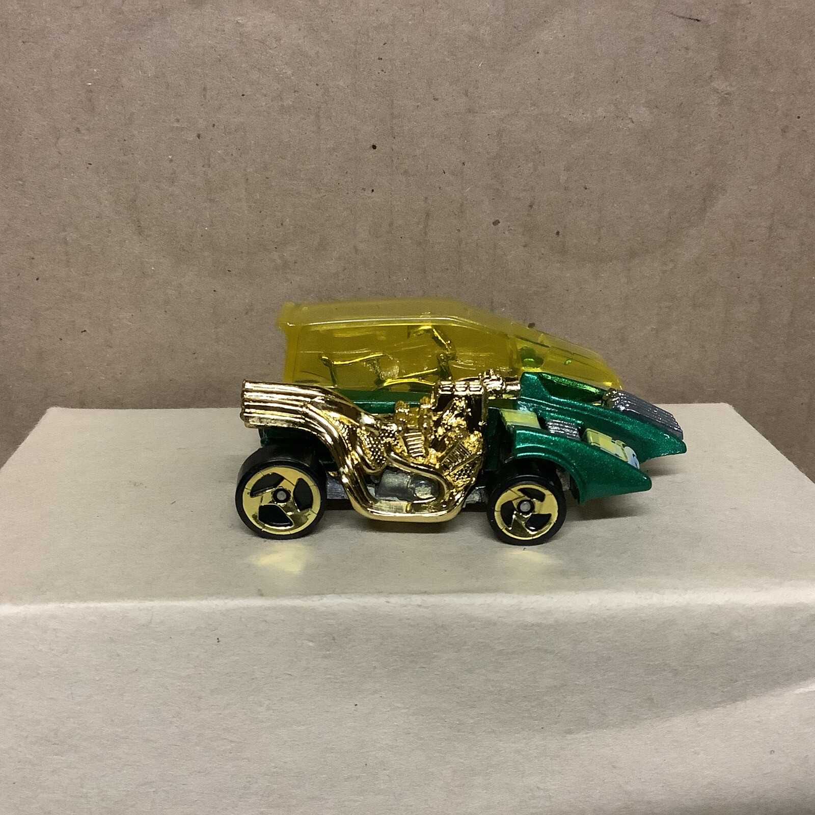 2000 Hot Wheels #157 Virtual Collection Green POPCYCLE Gold 3 Spoke ...