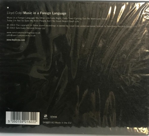 Music in a Foreign Language by Lloyd Cole (CD, Jun-2003, Sanctuary (USA ...