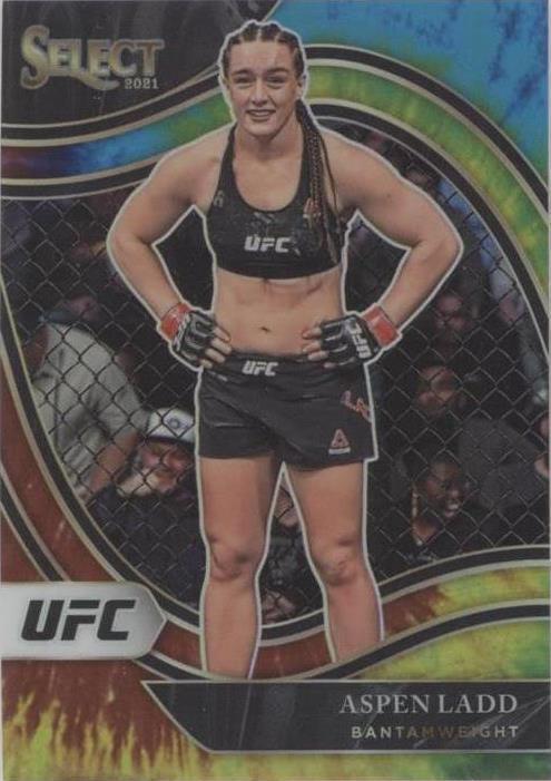 2021 Panini Select UFC - Octagonside Aspen Ladd #276 Tie-Dye Prizm /25 ...