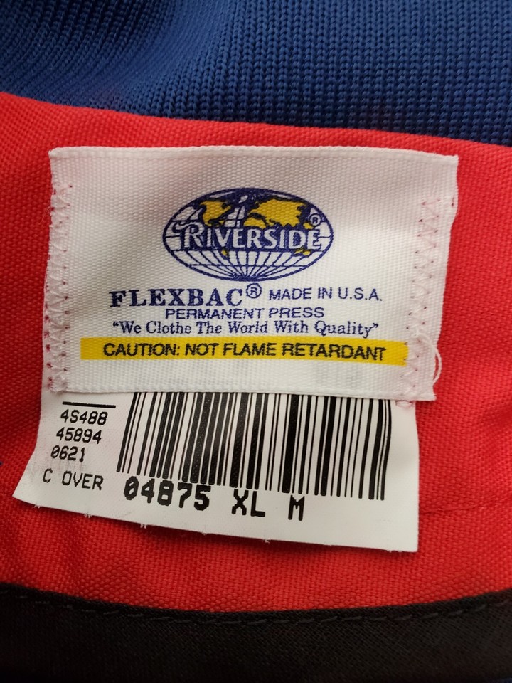 RIVERSIDE FLEXBAC Blue Work Jacket Coat Made in USA!!! XL NEW!! Uniform ...