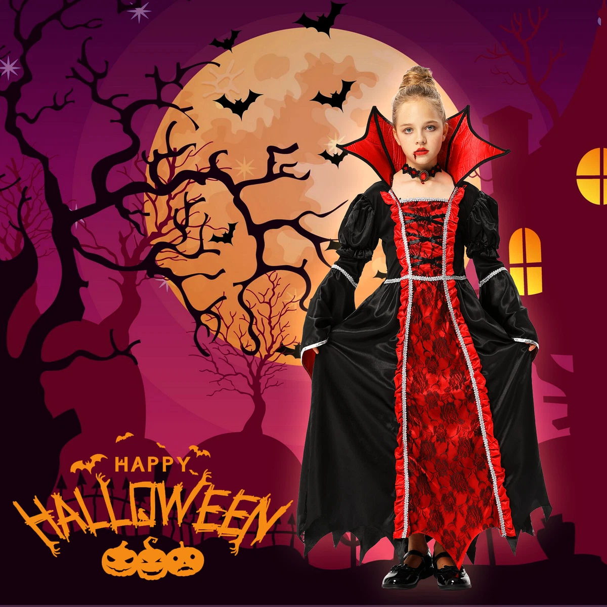 Vampire Little Girl Costume