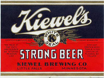 KIEWEL'S BREWING STRONG BEER LABEL T SHIRT MINNESOTA SIZES SMALL ...