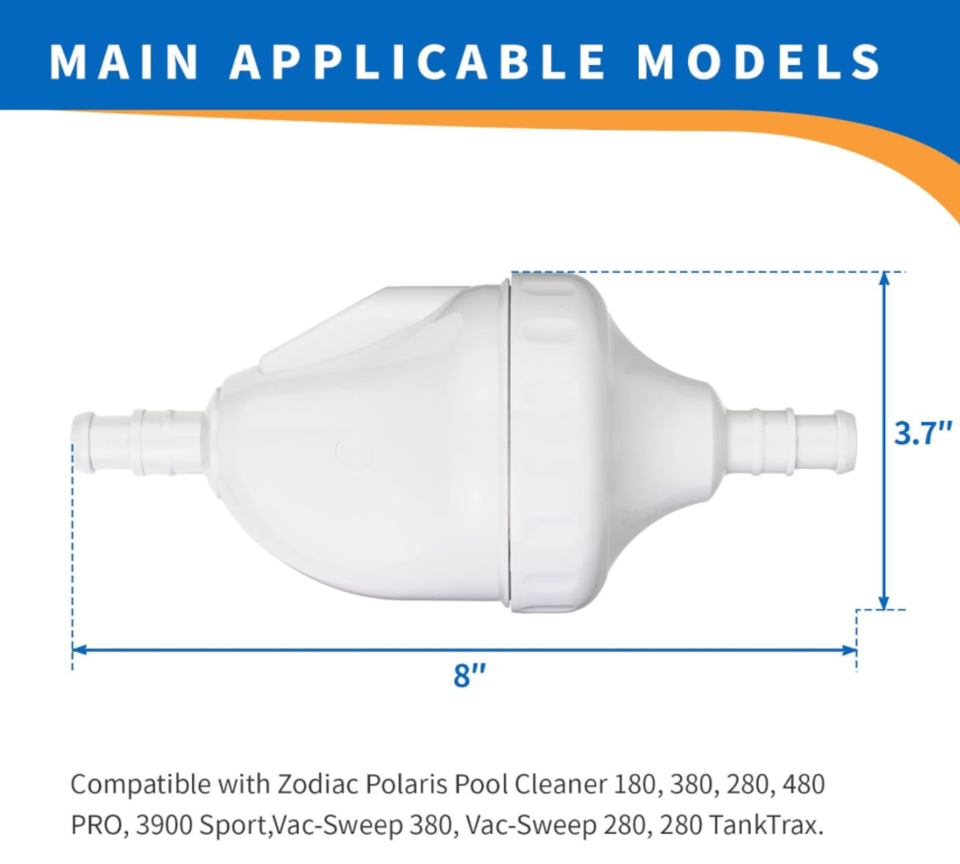 G52 Backup Valve for Polaris Pool Cleaner 180 280 380 480 3900 ...