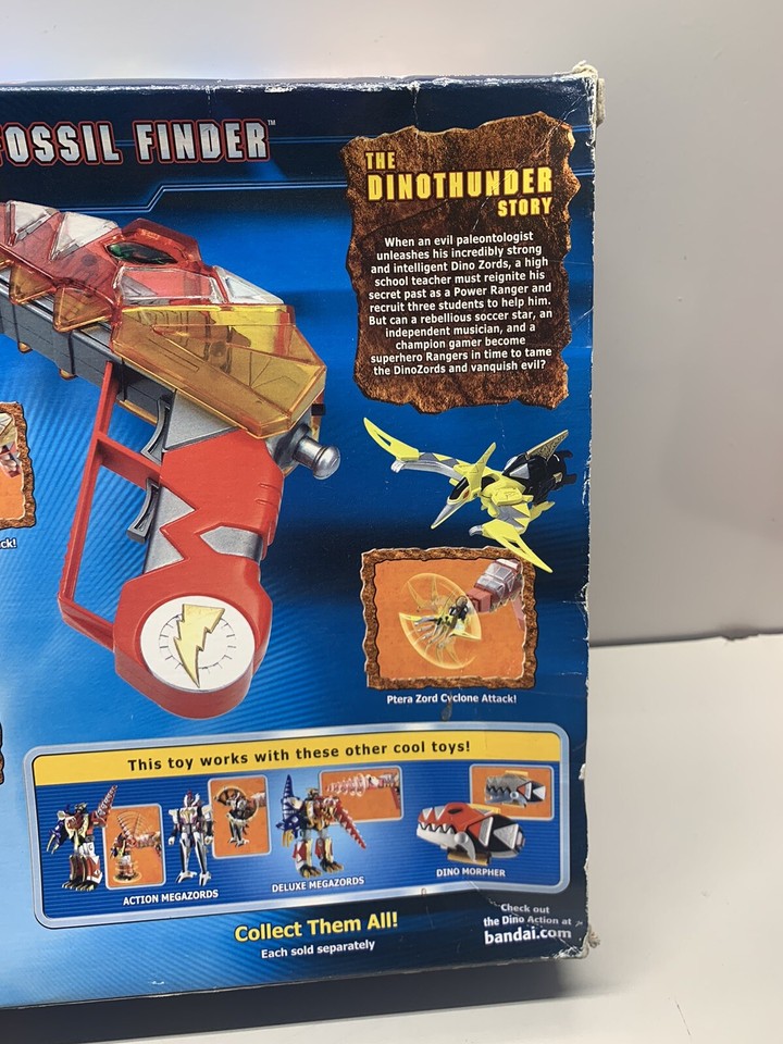 Power Rangers Dino Thunder Dino Red Zord Controller Fossil Finder ...