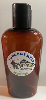 New Worm oil 4oz Bottle Unscented Crystal Clear. For Soft Plastic Baits ...