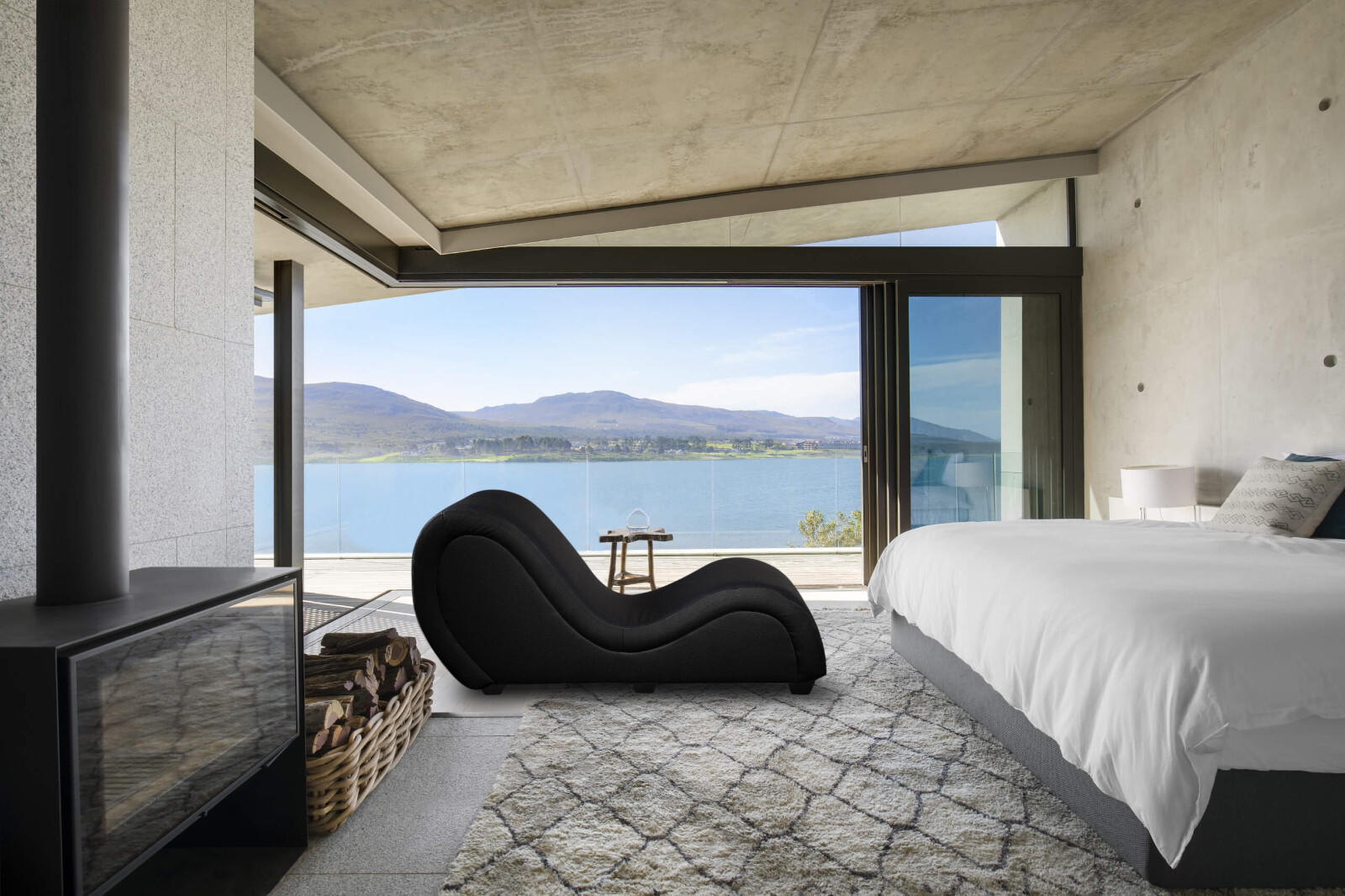 BLACK Tantra Chair Sex Sofa Love Couch Sex Furniture Sex Stool Couples ...