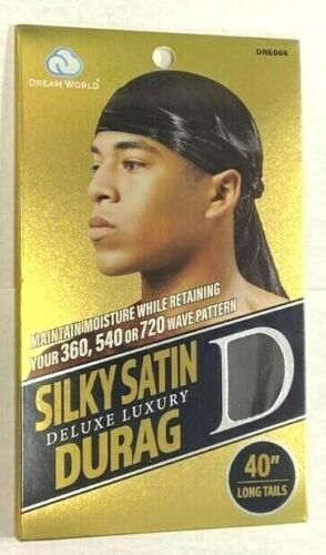 Smooth Thick Shiny & Silky Deluxe Du Rag Durag Black White + MORE ...