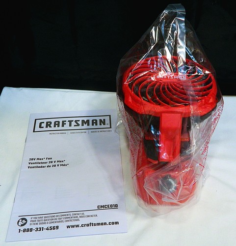 NEW Craftsman 20V Max Personal Fan Adjustable Bare Tool CMCE010 Bare ...