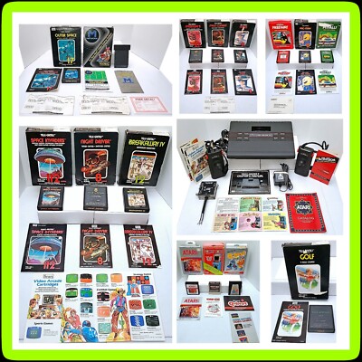 🕹️ $765 RARE 1983 Sears Video Arcade II Console +15 CIB ATARI 2600 ...
