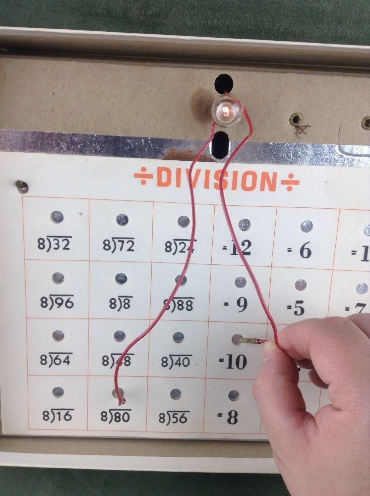 Extremely Rare Old Antique Division Math Game Jaymar Electric ...