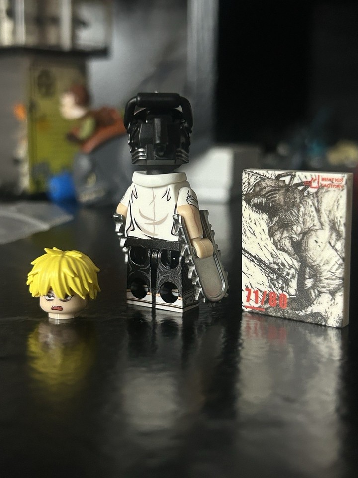 Lego Chainsaw Man Minifig Factory MF Denji Premium Custom Minifigure ...