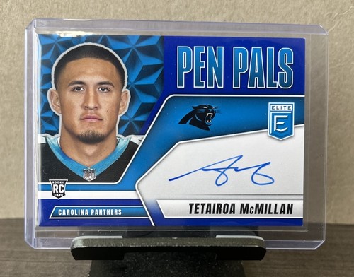 2025 Donruss Elite Tetairoa McMillan Rookie Pen Pals Auto Blue Ink CAR ...