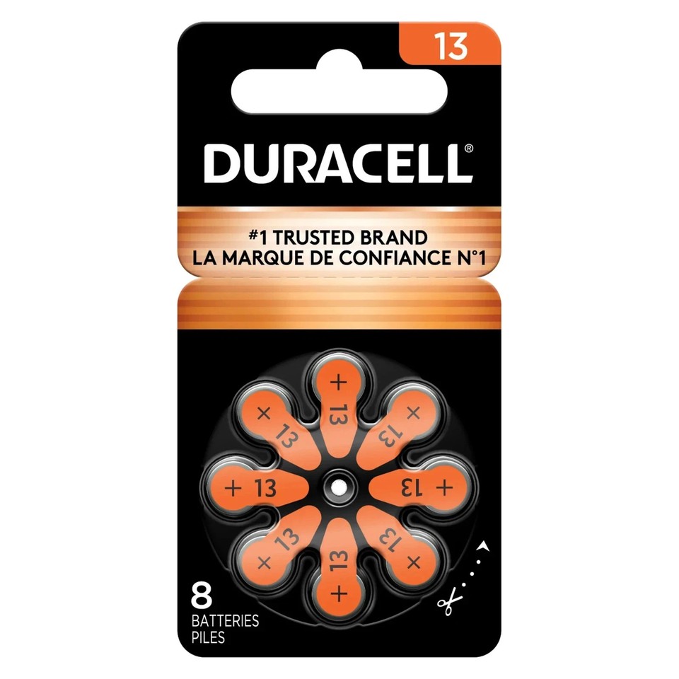 Duracell Activair Mercury Free Hearing Aid Batteries Size 13 (8-240 ...