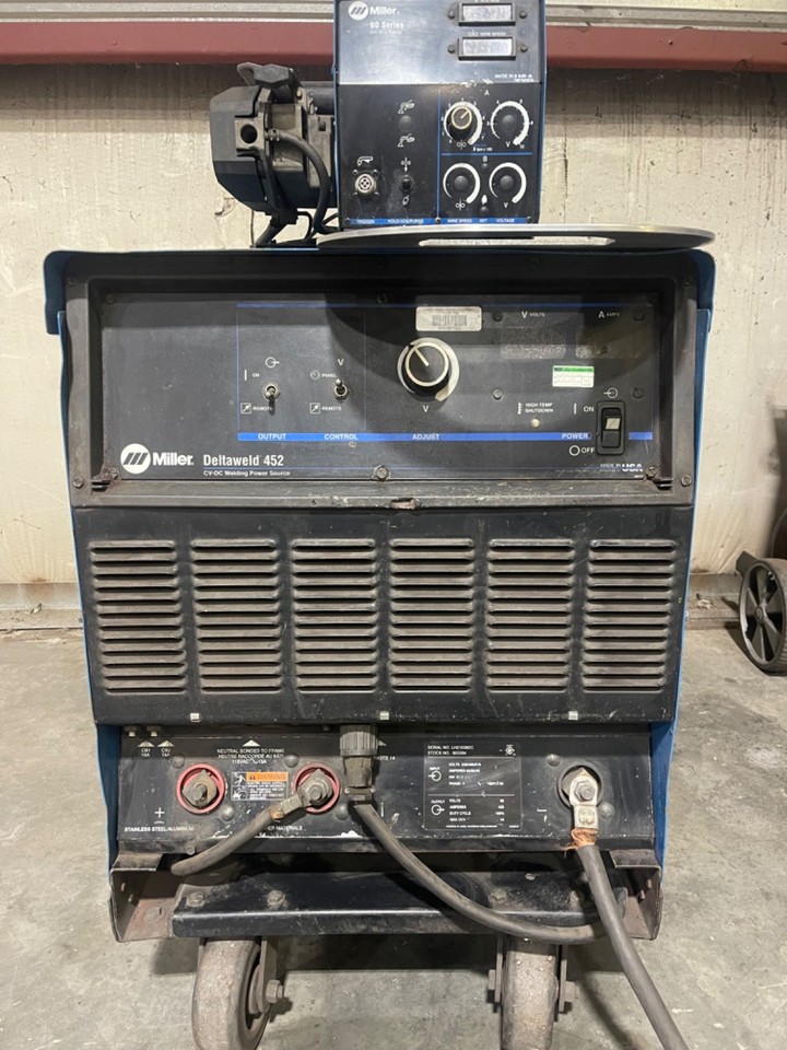 Miller Deltaweld 452 Welder w/ Miller 60 Series Wire Feeder | eBay