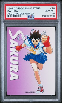1997 CARDDASS MASTERS ALL CAPCOM WORLD #20 SAKURA PSA 10 | eBay
