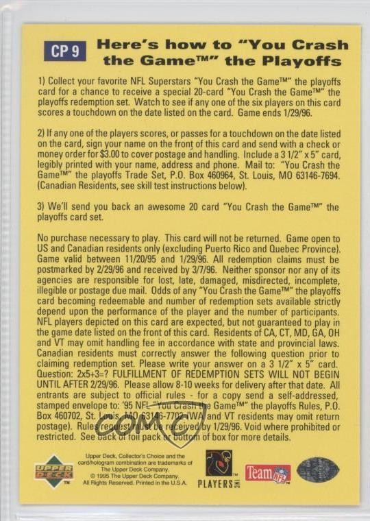 1995 Collector's Choice Update Terrell Davis Napoleon Kaufman Chris ...
