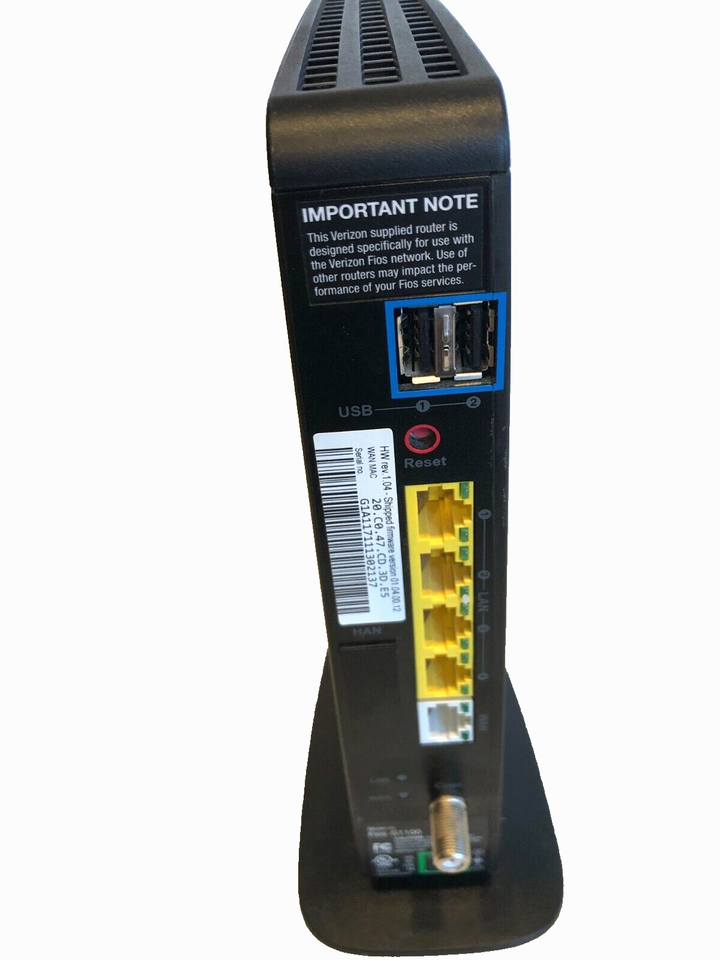 Verizon Fios G1100 Dual Band Quantum Gateway AC1750 Wireless Modem WiFi ...