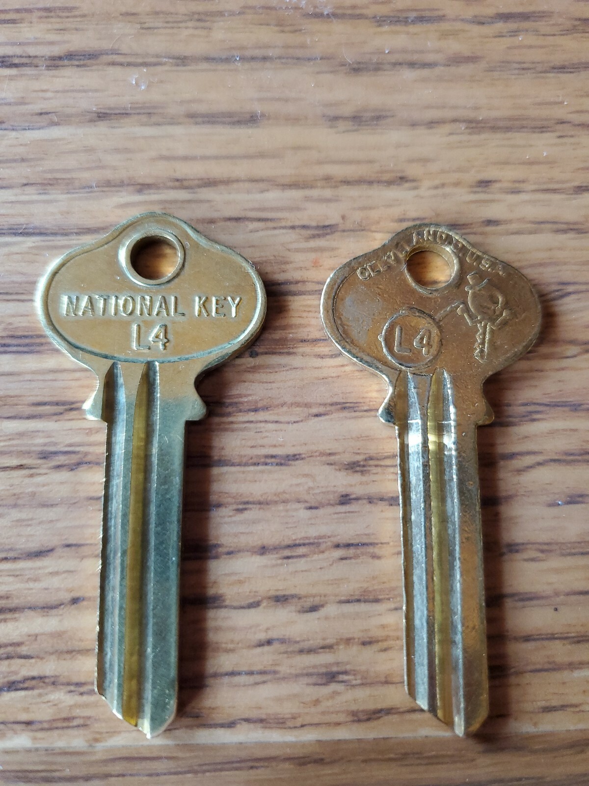 Lot of 2 National Lockwood L4-04A Key Blank KAR 67529 Locksmith rare ...