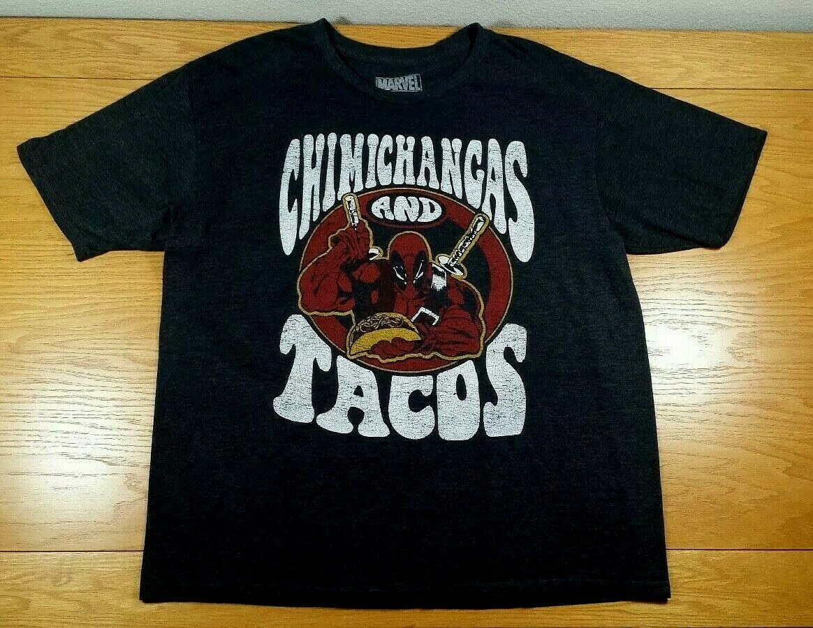 DEADPOOL Distressed Logo Marvel Comics Cotton/Poly So… - Gem