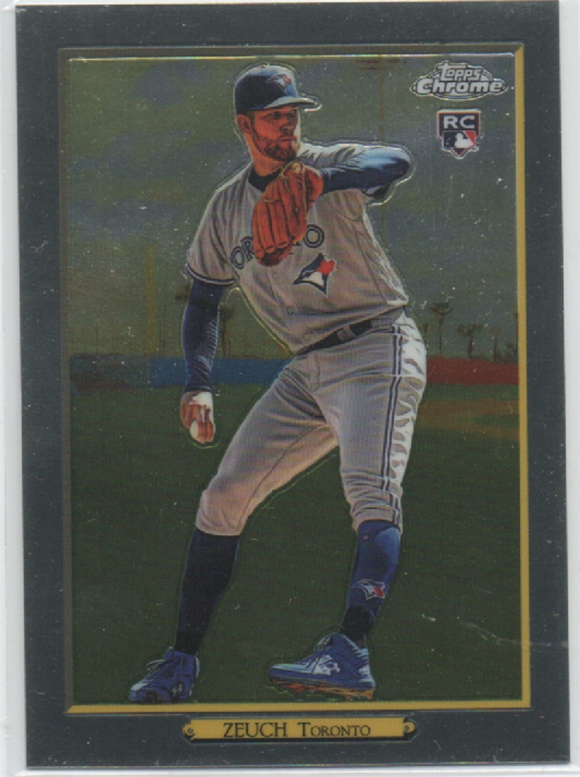 2020 Topps Series 2 TURKEY RED CHROME #92 T.J. Zeuch Bluejays RC Insert ...