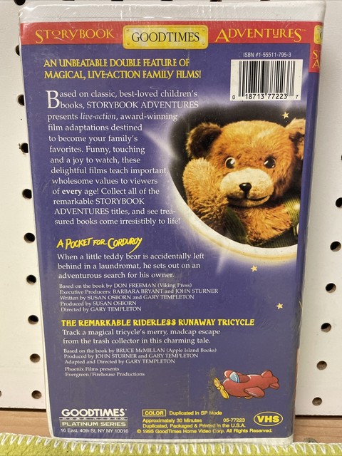 Goodtimes Storybook Adventures a Pocket for Corduroy VHS 1995 Clamshell ...