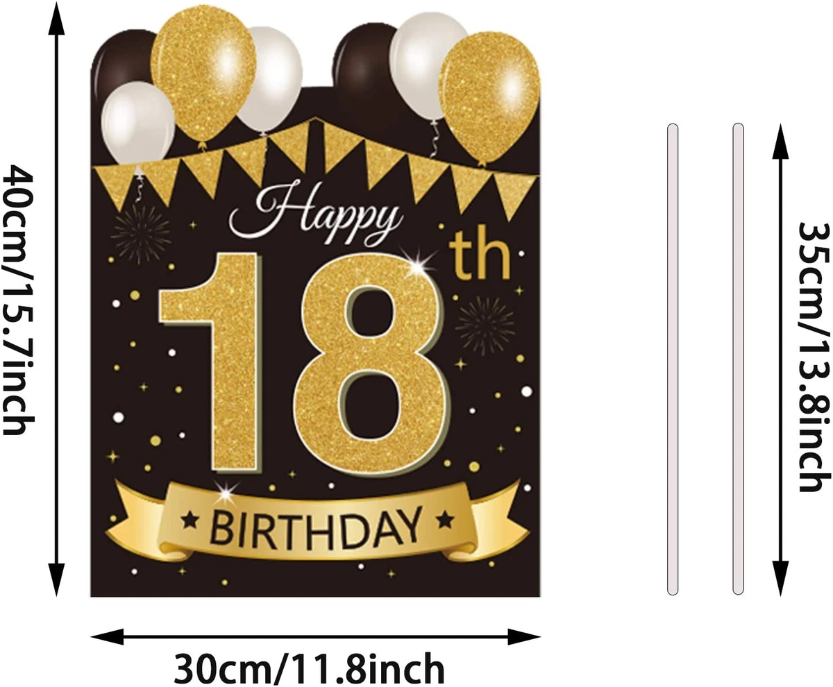 Happy 18th Birthday Signs