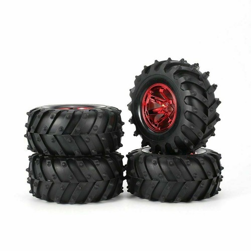 1/10 Rc Monster Truck Wheels Tires Set for Traxxas Stampede Grave ...