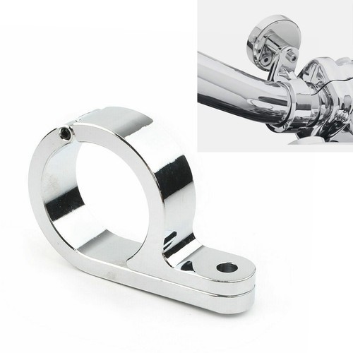 For Harley Touring Dyna Softail Chrome 1.25" Handlebar Mount Clamp ...
