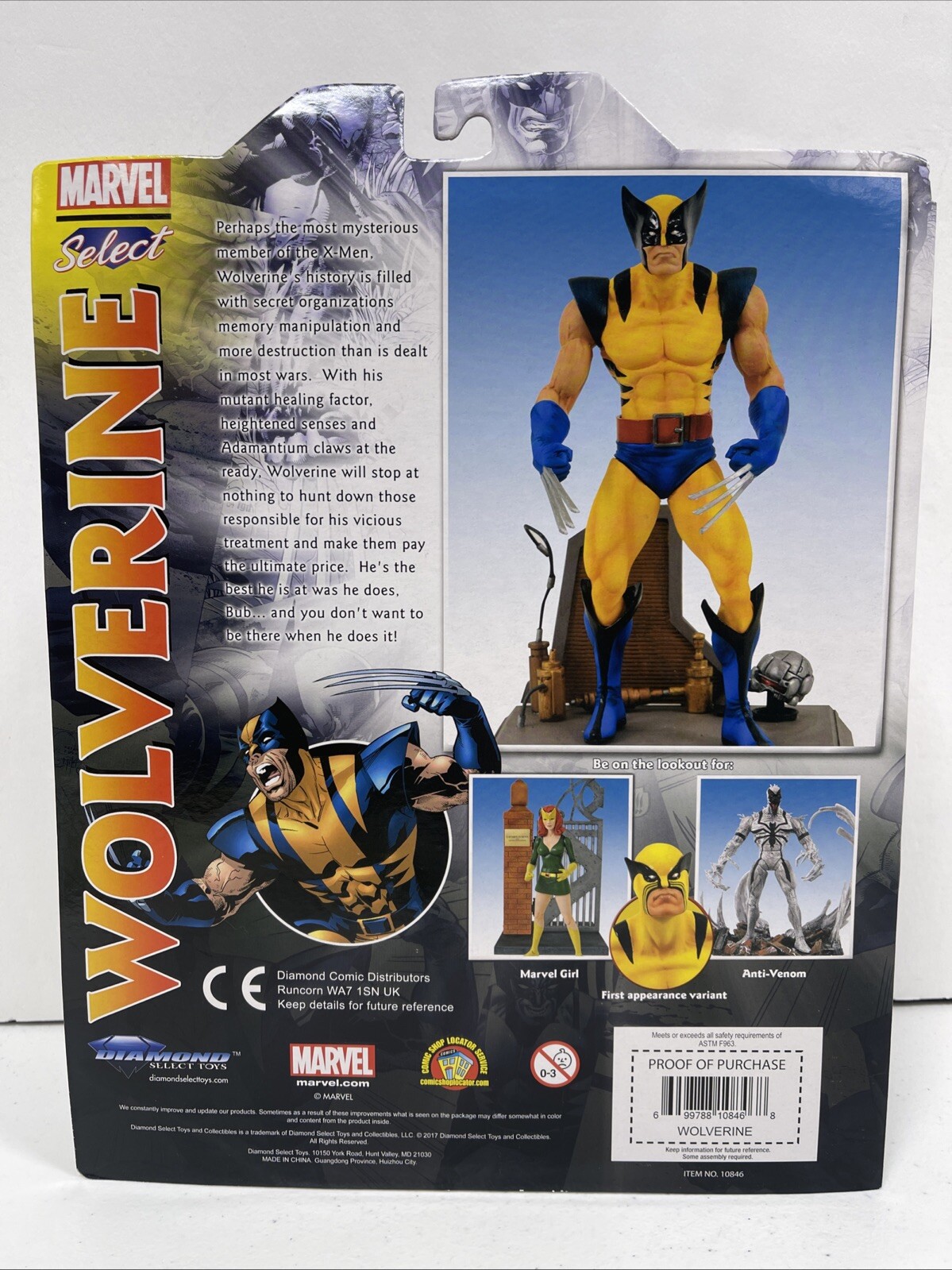 Diamond Select Marvel Select: Wolverine Action Figure for sale online ...