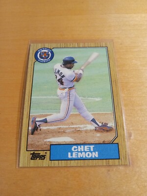 1987 Topps #739 CHET LEMON Detroit Tigers Baseball Card, Outfielder ...