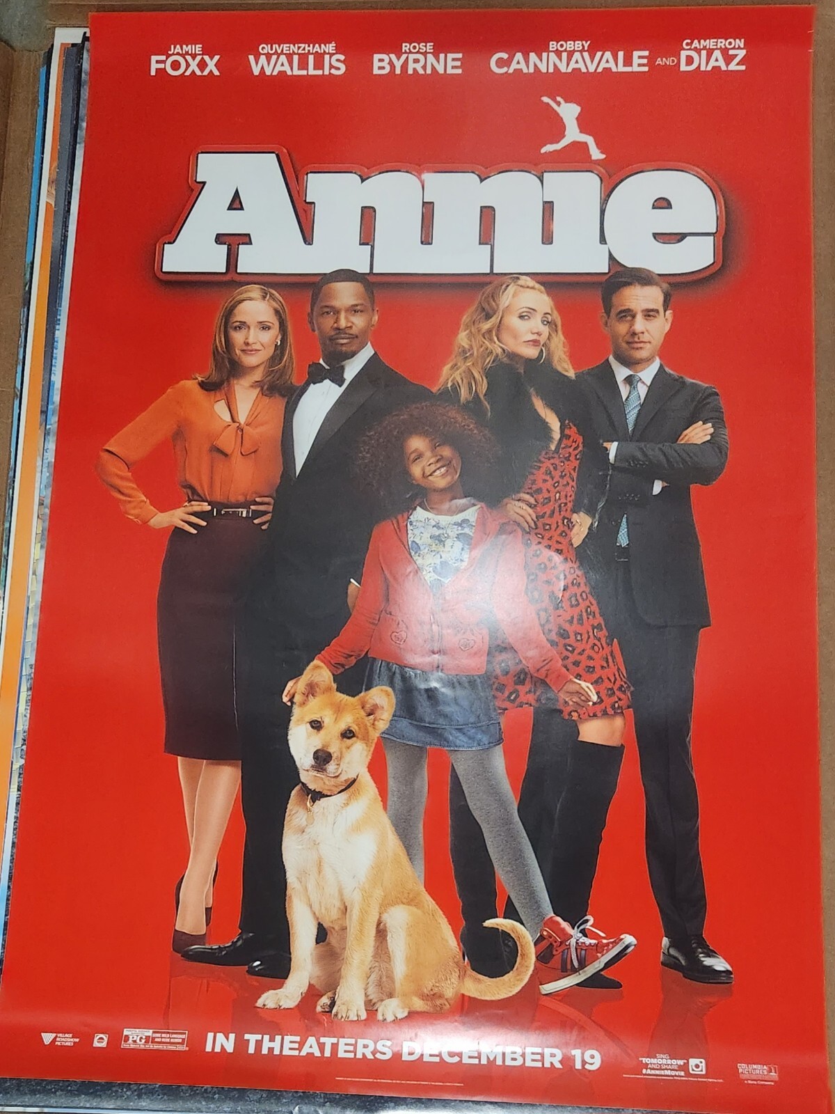 ANNIE great original 27x40 D/S movie poster 2014 | eBay