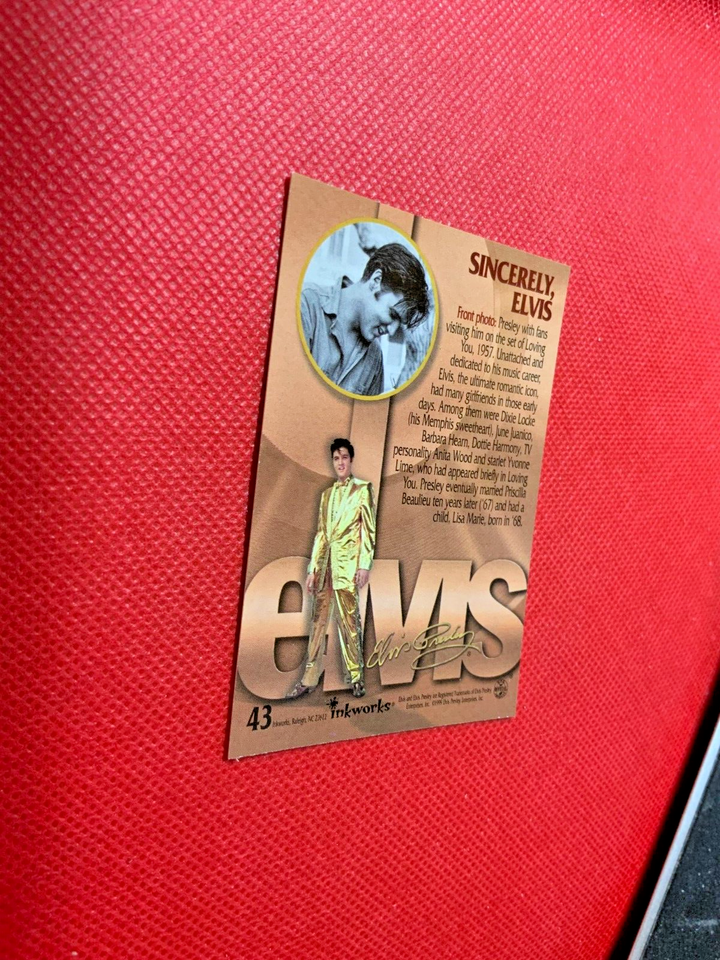 ELVIS PRESLEY - 1999 INKWORKS CARDS #43 SINCERELY, ELVIS AA54 | eBay