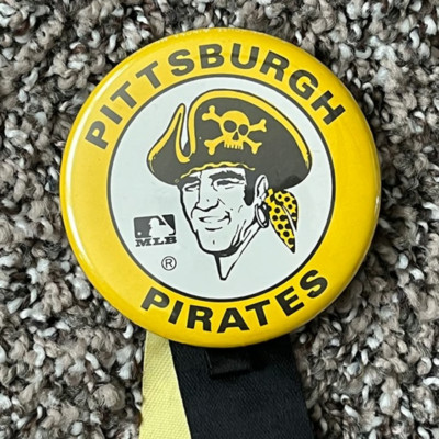 Vintage Pittsburgh Pirates Baseball Button Pin with Ribbon | eBay