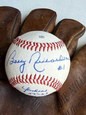 Bobby Richardson Signed Autographed "60 WS MVP" ROL Official League ...