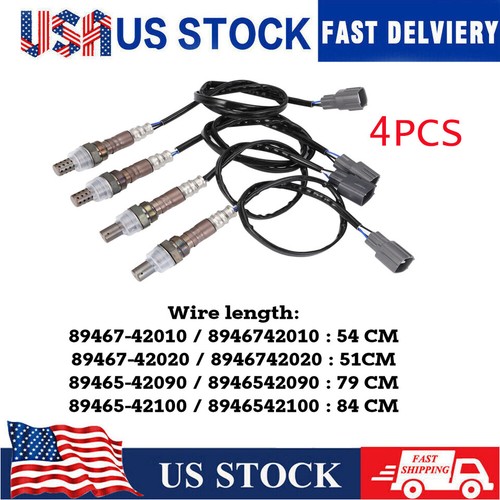 4pcs Oxygen Sensors Upstream Downstream Air Fuel Ratio O2 for 01-03 ...
