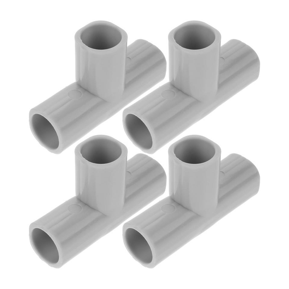 4 Pcs T Shaped PVC Pipe Connectors Fittings for DIY PVC Furniture ...
