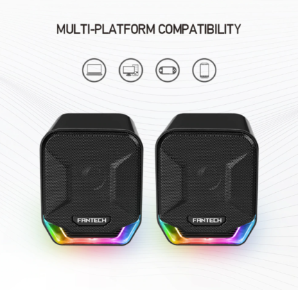 SONAR GS202 Computer Speakers USB and 3.5mm RGB Mini Wired Speakers ...